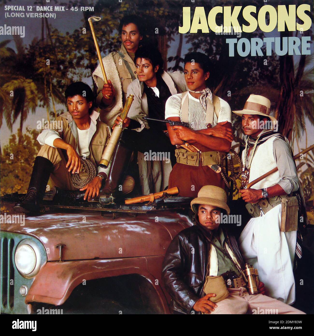 Jacksons Torture 12 Maxi Single Vintage Vinyl Record Cover Stock