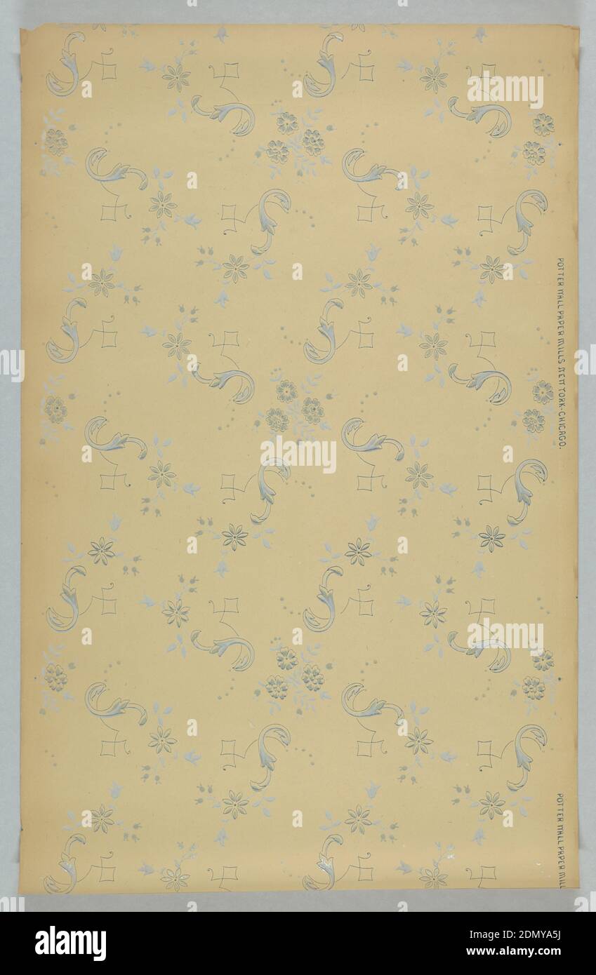 Ceiling paper, Potter Wall Paper Mills, Machine-printed paper ...