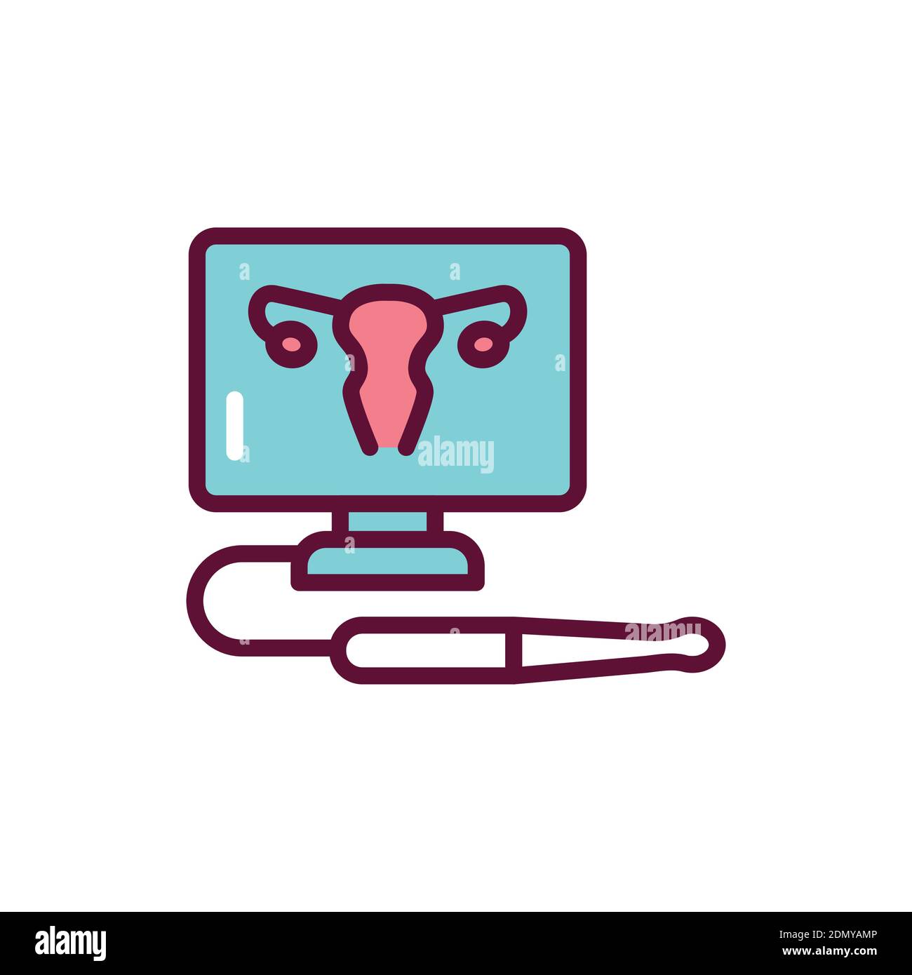 Human female reproductive system Cut Out Stock Images & Pictures - Alamy