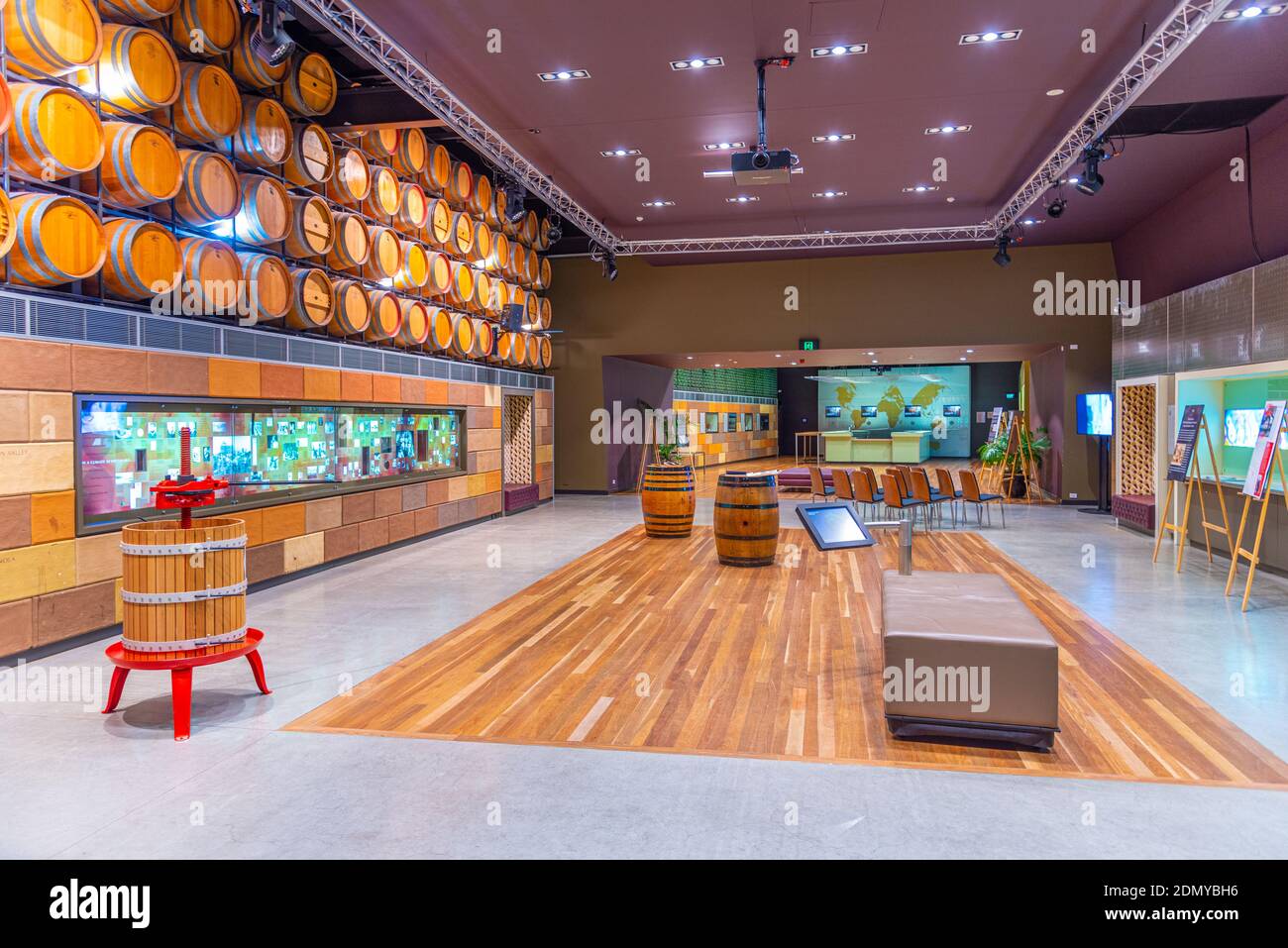 ADELAIDE, AUSTRALIA, JANUARY 7, 2020: Interior of the national wine ...