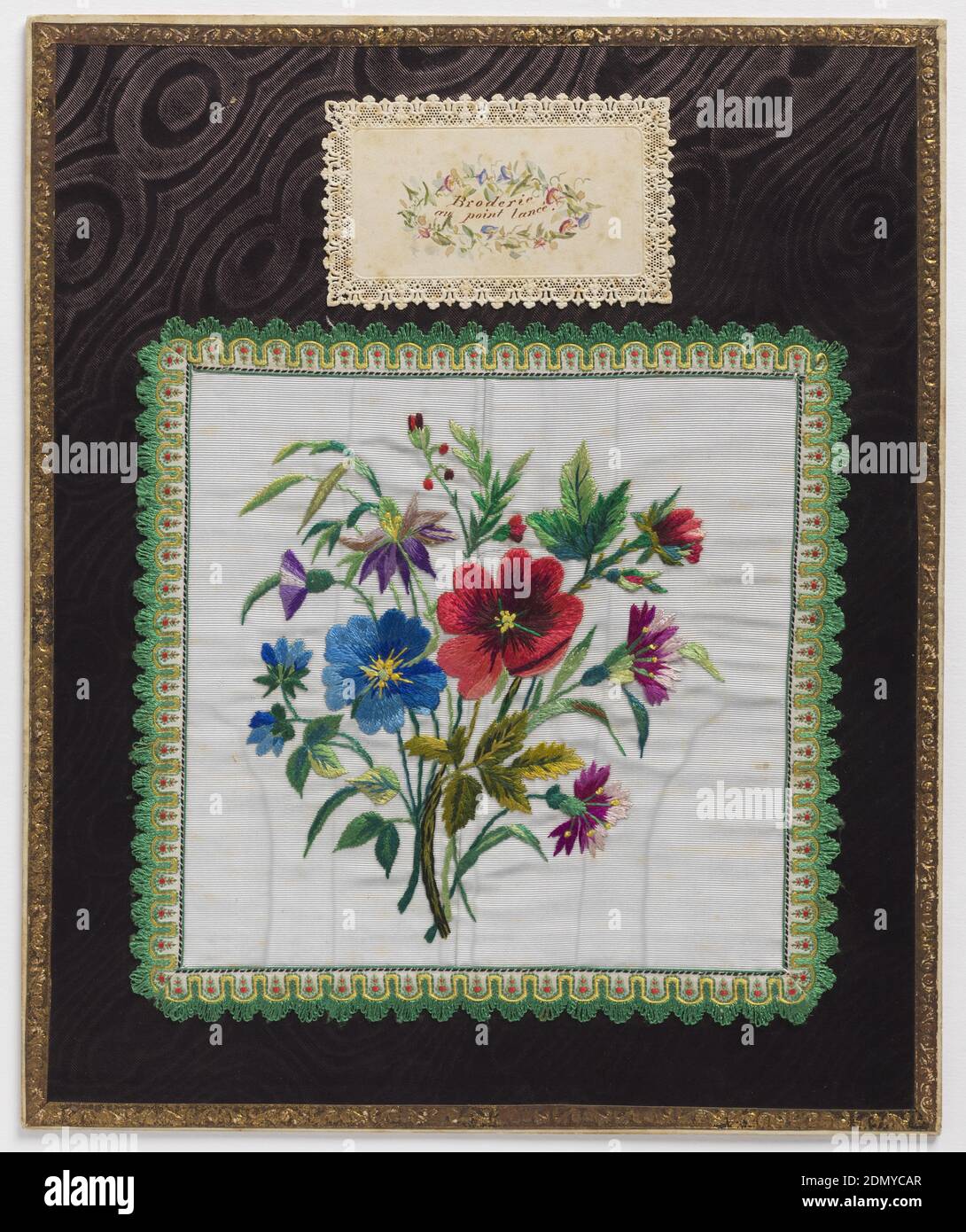 Sewing sample, France, late 19th century, Sewing sample Stock Photo - Alamy