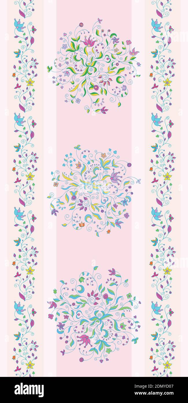 Floral border strip hi-res stock photography and images - Alamy