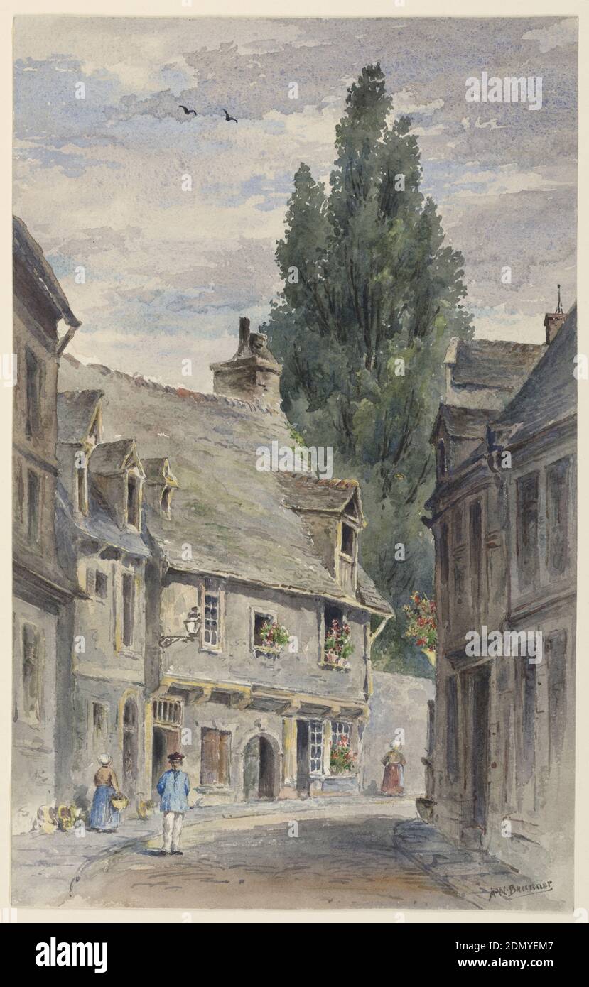 Bayeux, Arnold William Brunner, American, 1857–1925, Brush and ...
