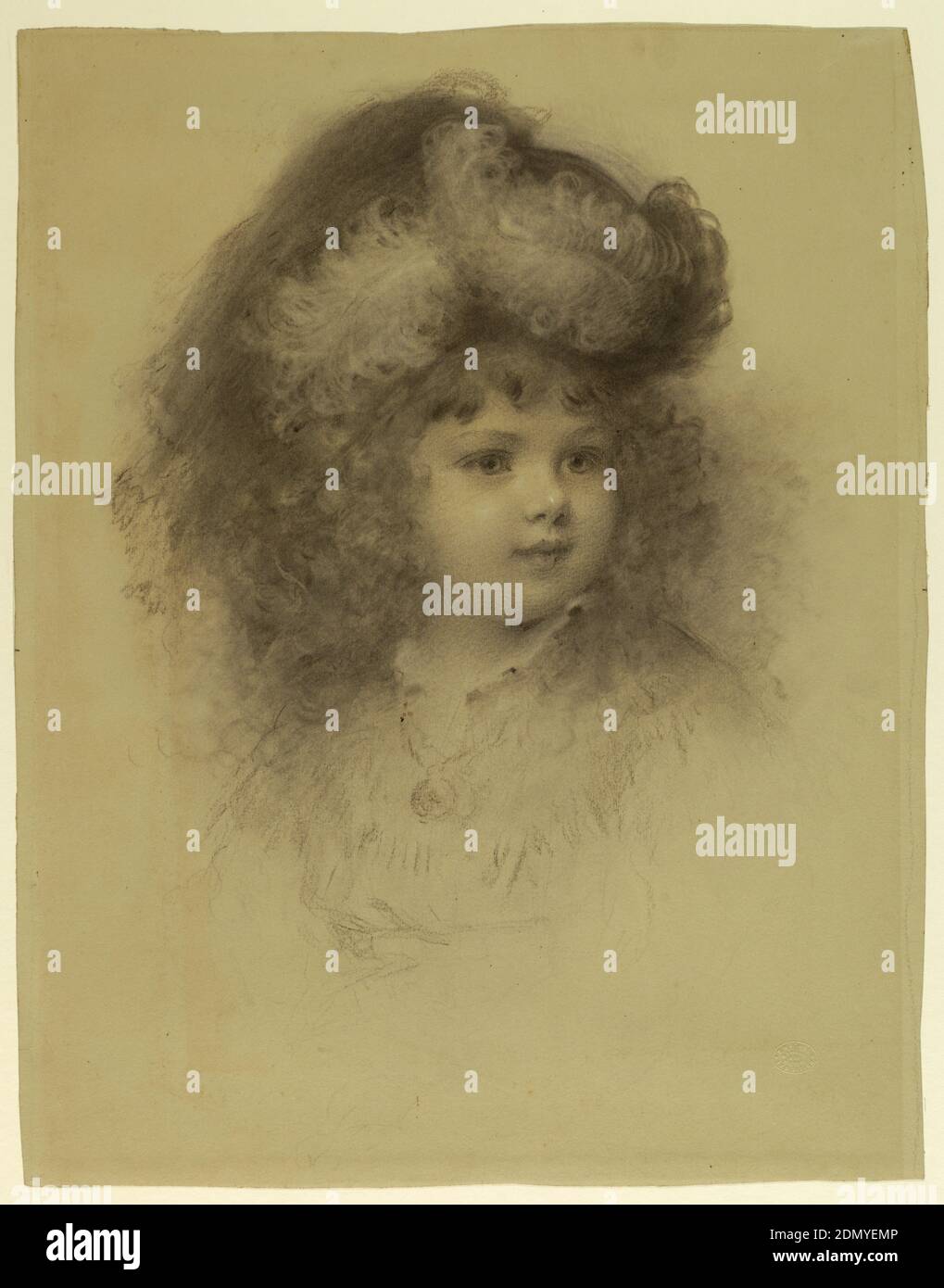 Portrait of a Young Girl, Samuel Worcester Rowse, American, 1822 - 1901 ...