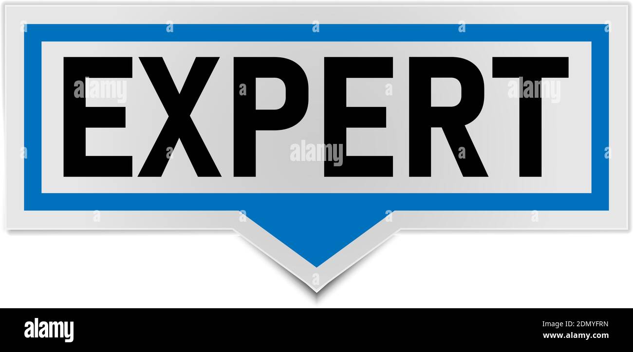blue expert banner. expert speech bubble label Stock Vector Image & Art ...
