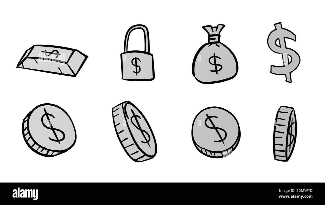 Sack of dollars Black and White Stock Photos & Images - Alamy