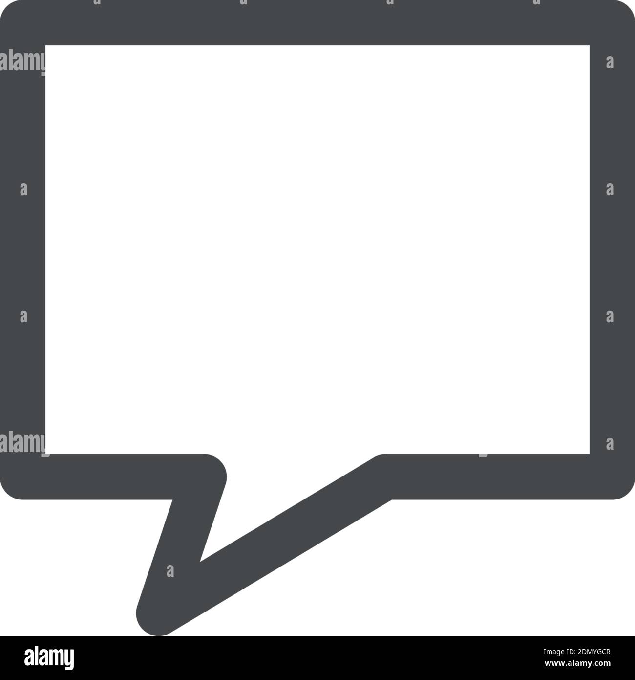 chat bubble vector icon modern simple vector illustration Stock Vector Image & Art - Alamy