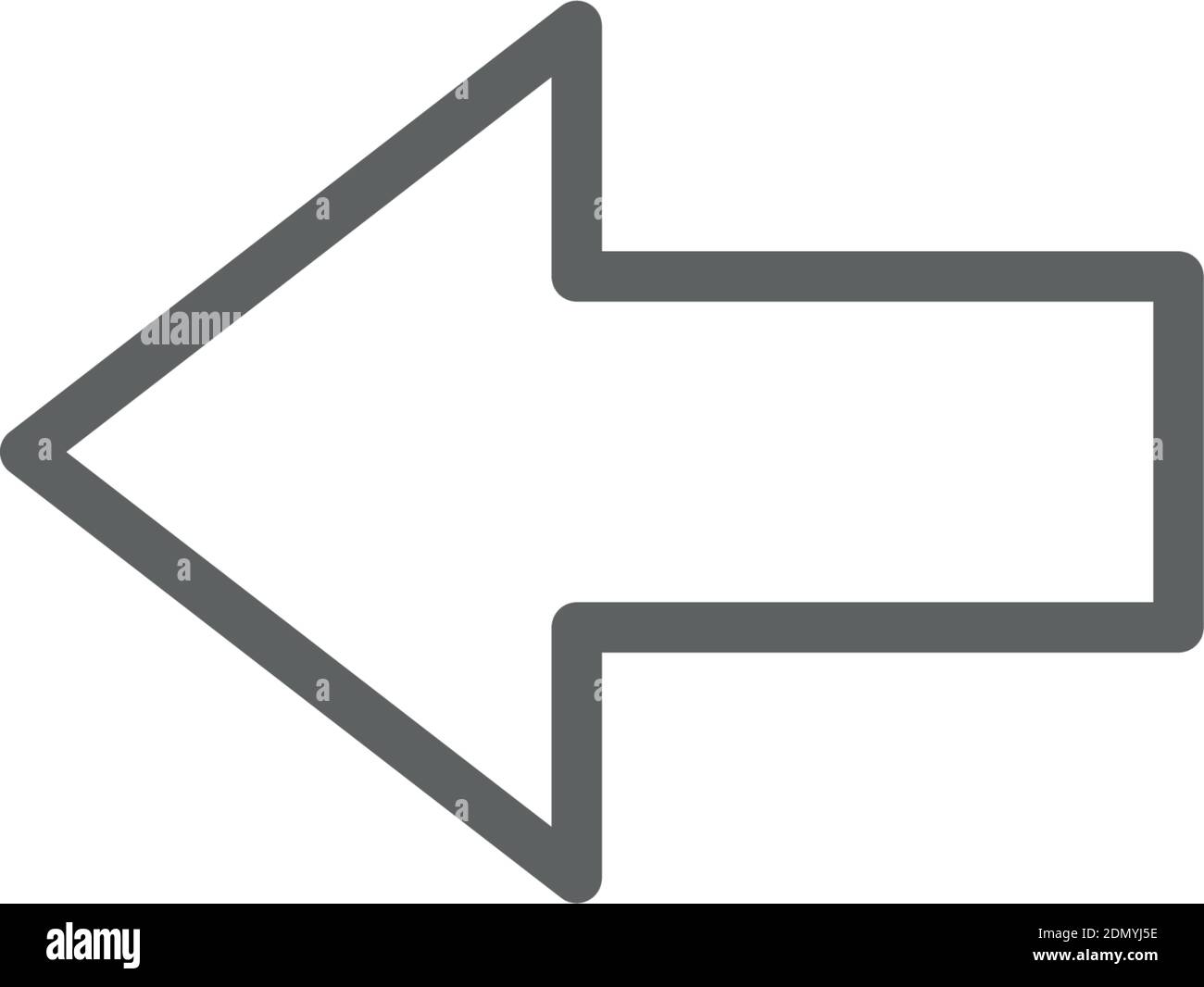 left vector icon modern simple vector illustration Stock Vector Image ...