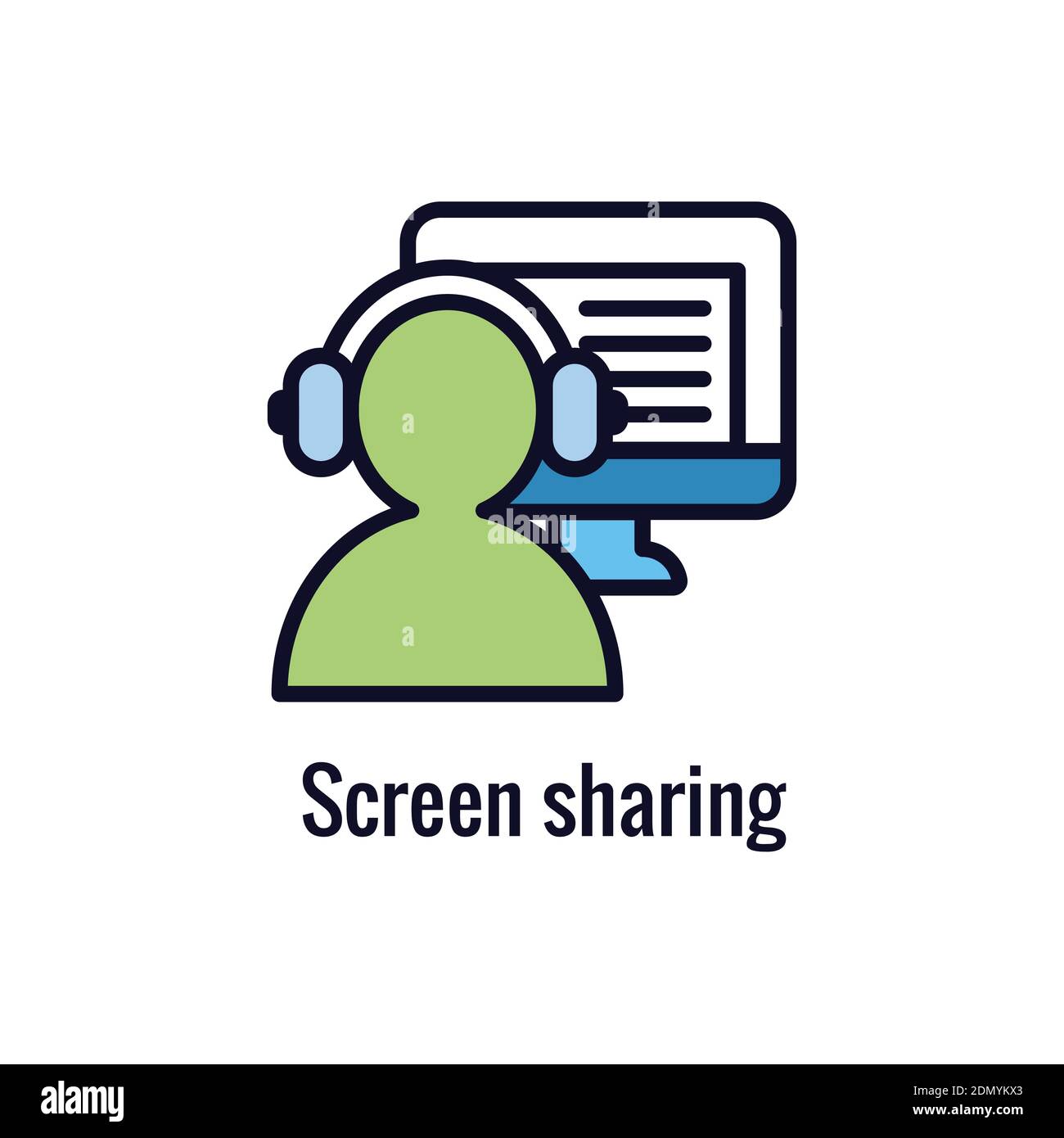 Remote work icon - work from home concept Stock Vector Image & Art - Alamy