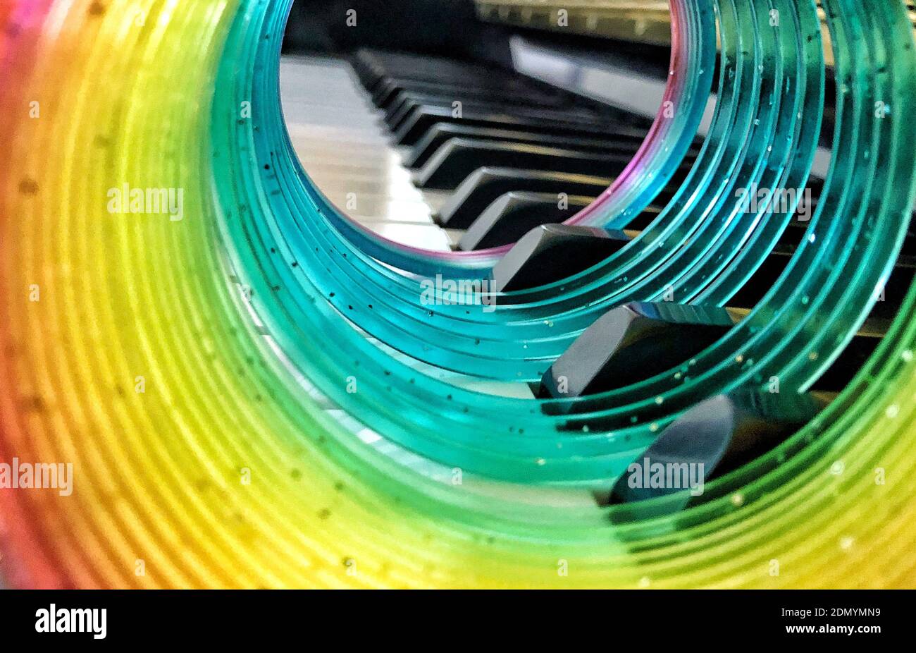 Colored piano keys music hi-res stock photography and images - Alamy