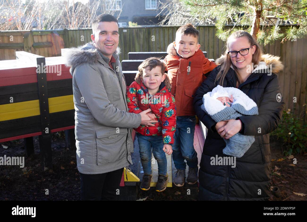 EDITORIAL USE ONLY Chris and Laura O'Connell from Leighton Buzzard with ...