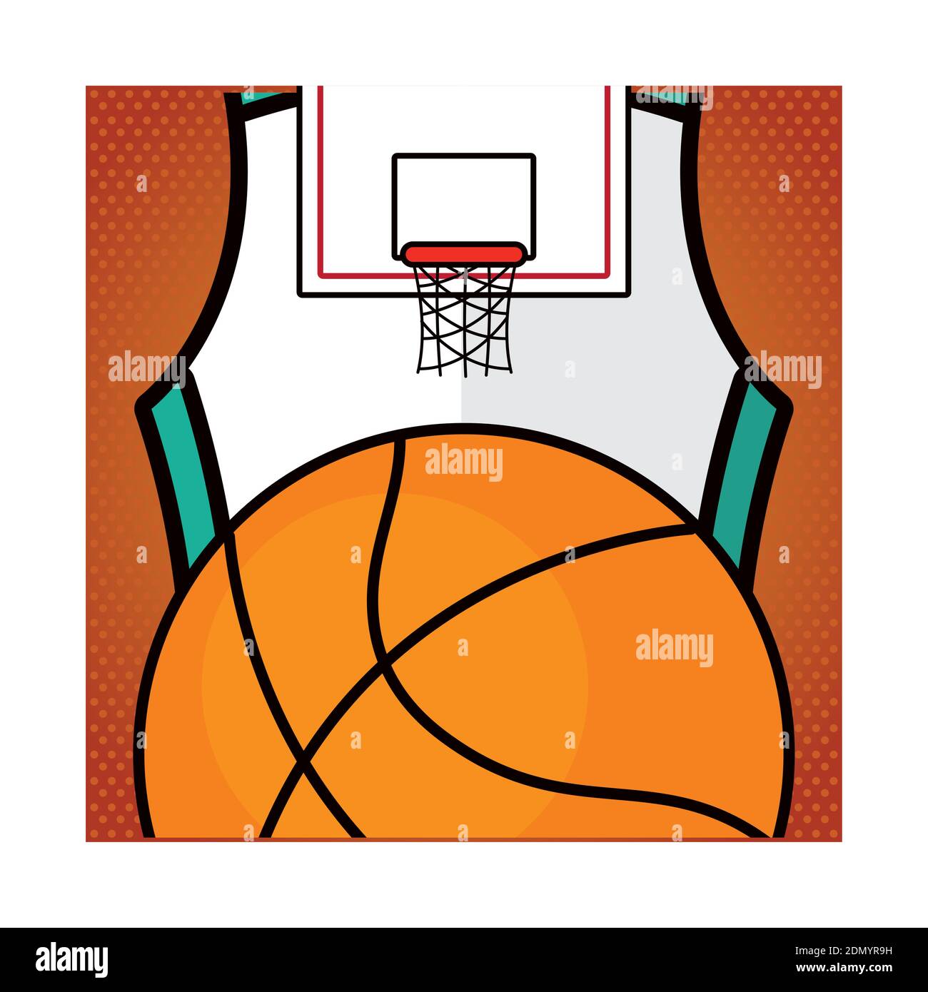sport basketball ball design, hobby competition game and training theme ...