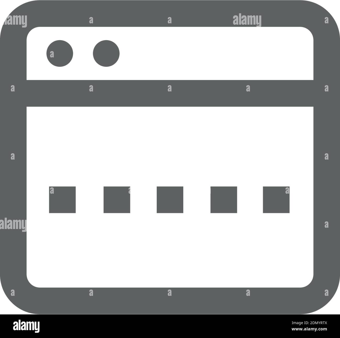 browser vector icon modern simple vector illustration Stock Vector ...