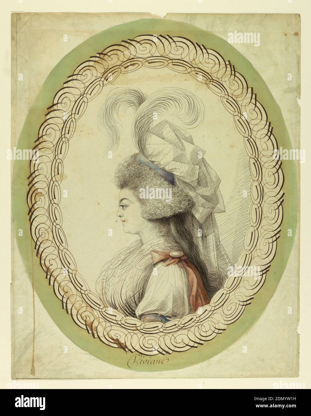 Calligraphic profile portrait hi-res stock photography and images - Alamy