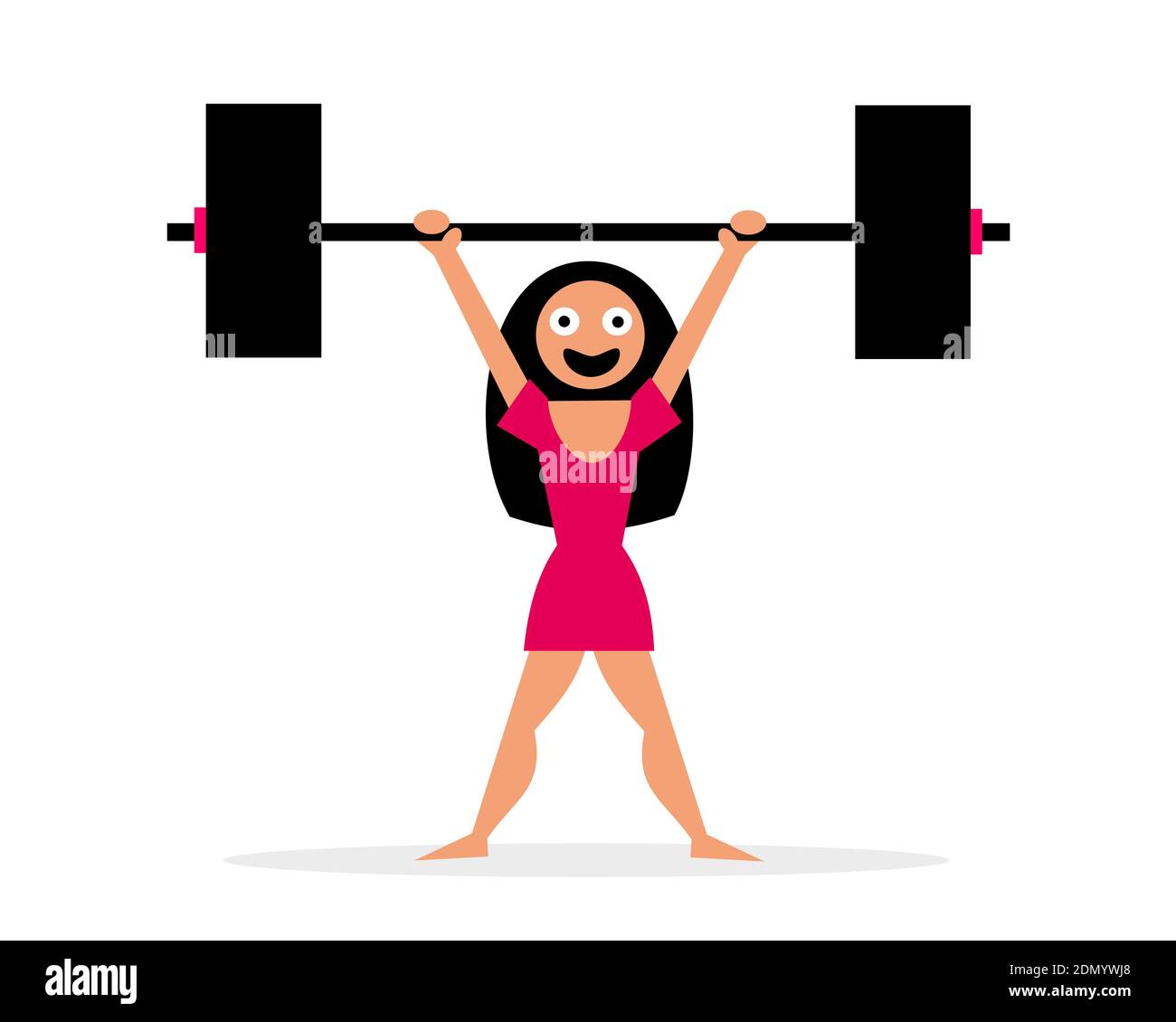 Female body muscles illustration on hi-res stock photography and images ...