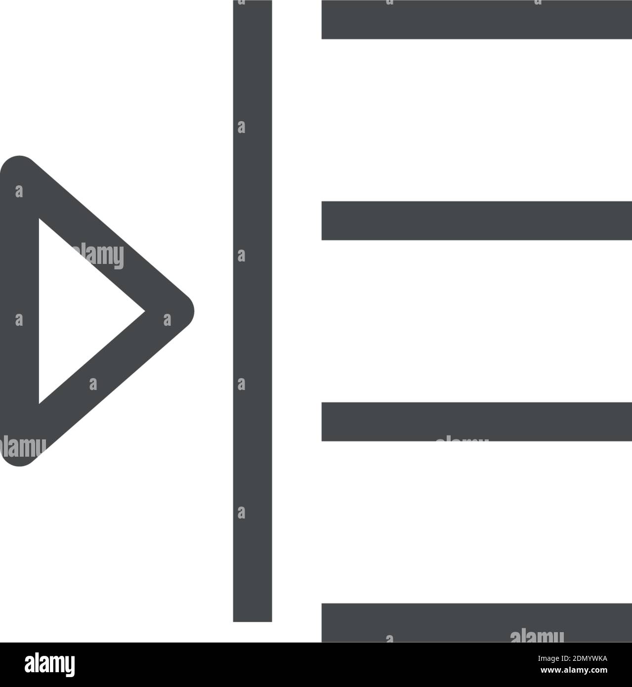 indent vector icon modern simple vector illustration Stock Vector Image & Art - Alamy