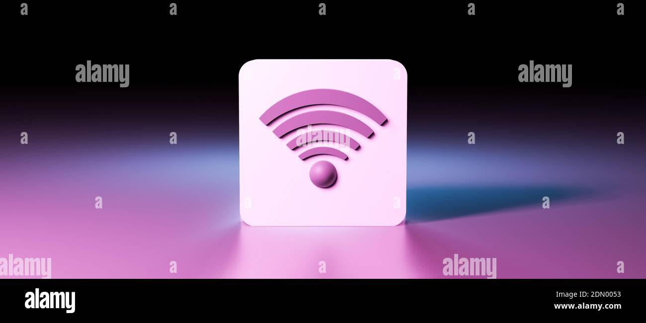 Purple wi fi signal hi-res stock photography and images - Alamy