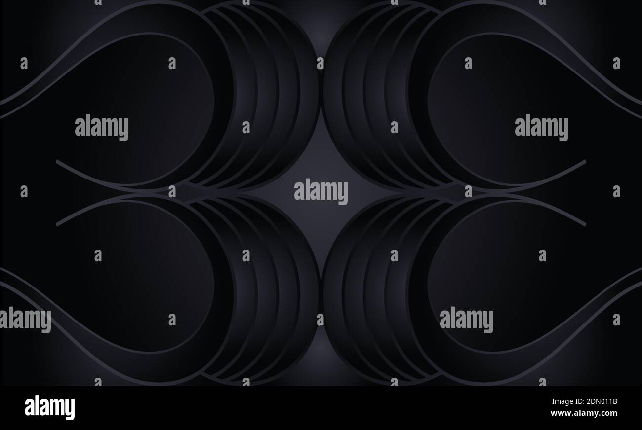 Black seamless pattern abstract background with geometric shapes Stock ...