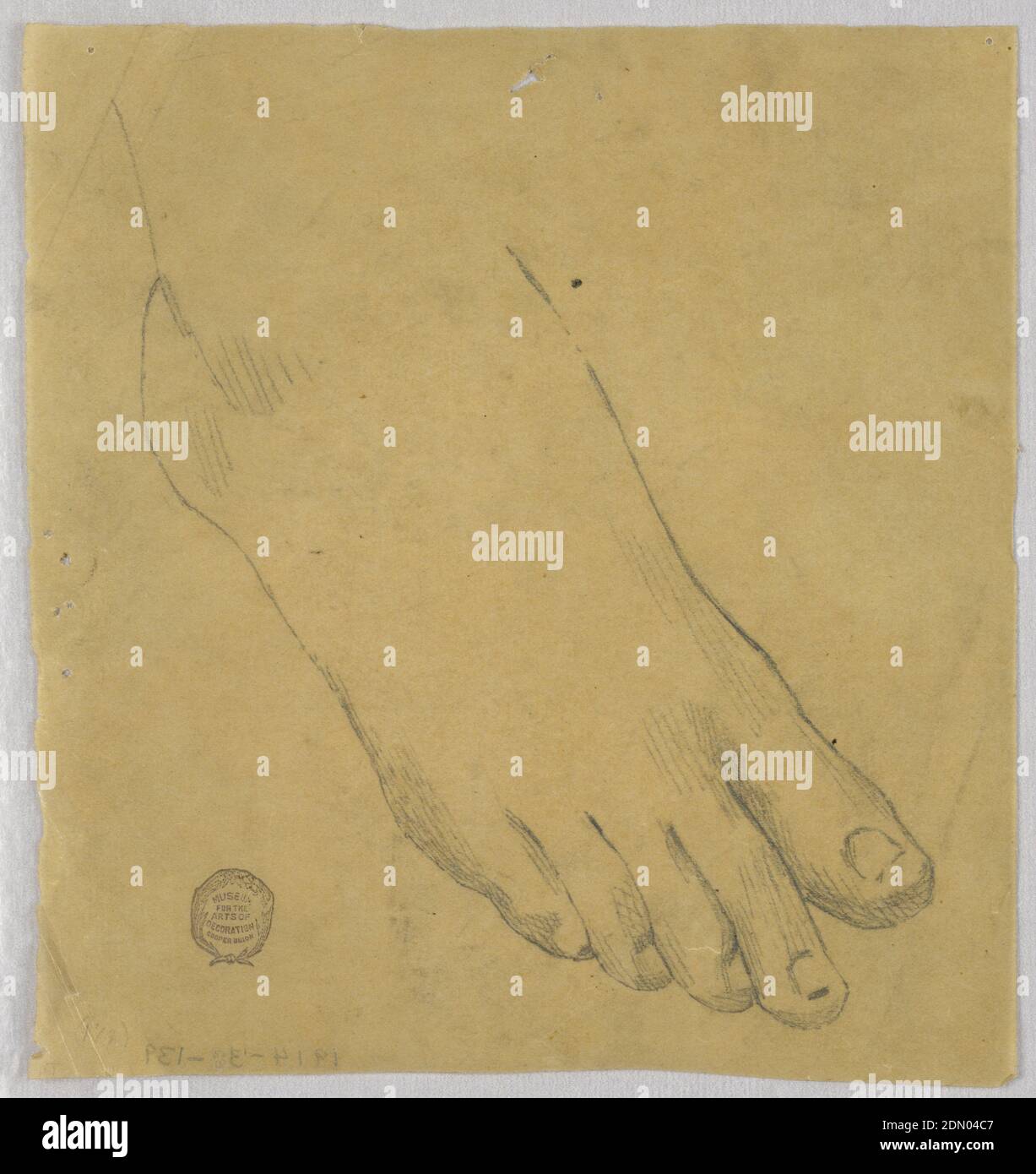 Study of a Right Foot, Francis Augustus Lathrop, American, 1849 - 1909 ...