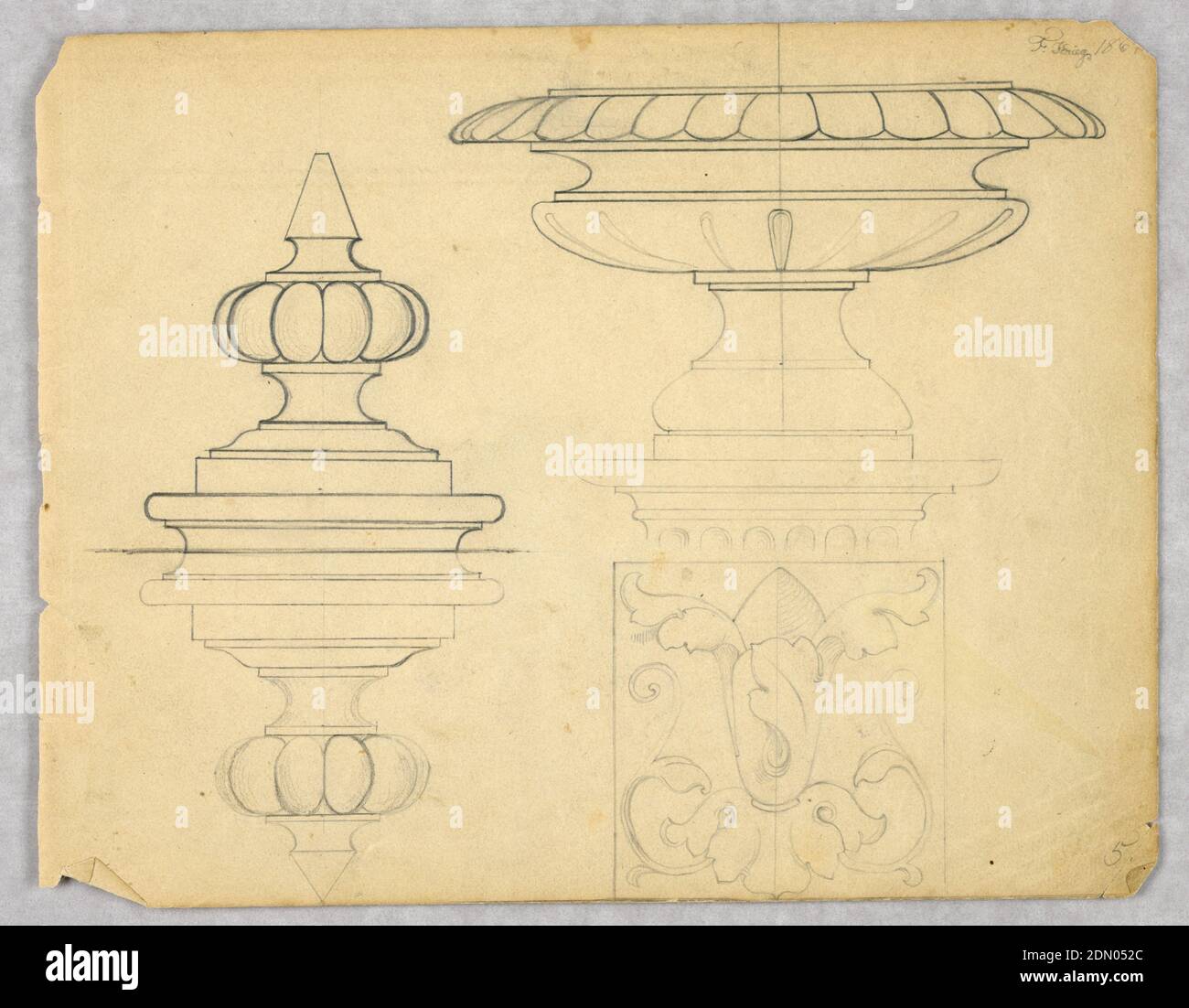 Sketchbook page, Frederick Krieg, American, b. Germany 1852–1932 ...