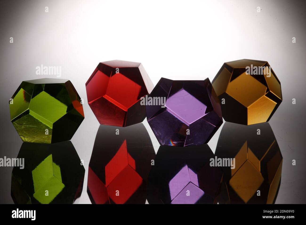 Designer glass collection Stock Photo - Alamy