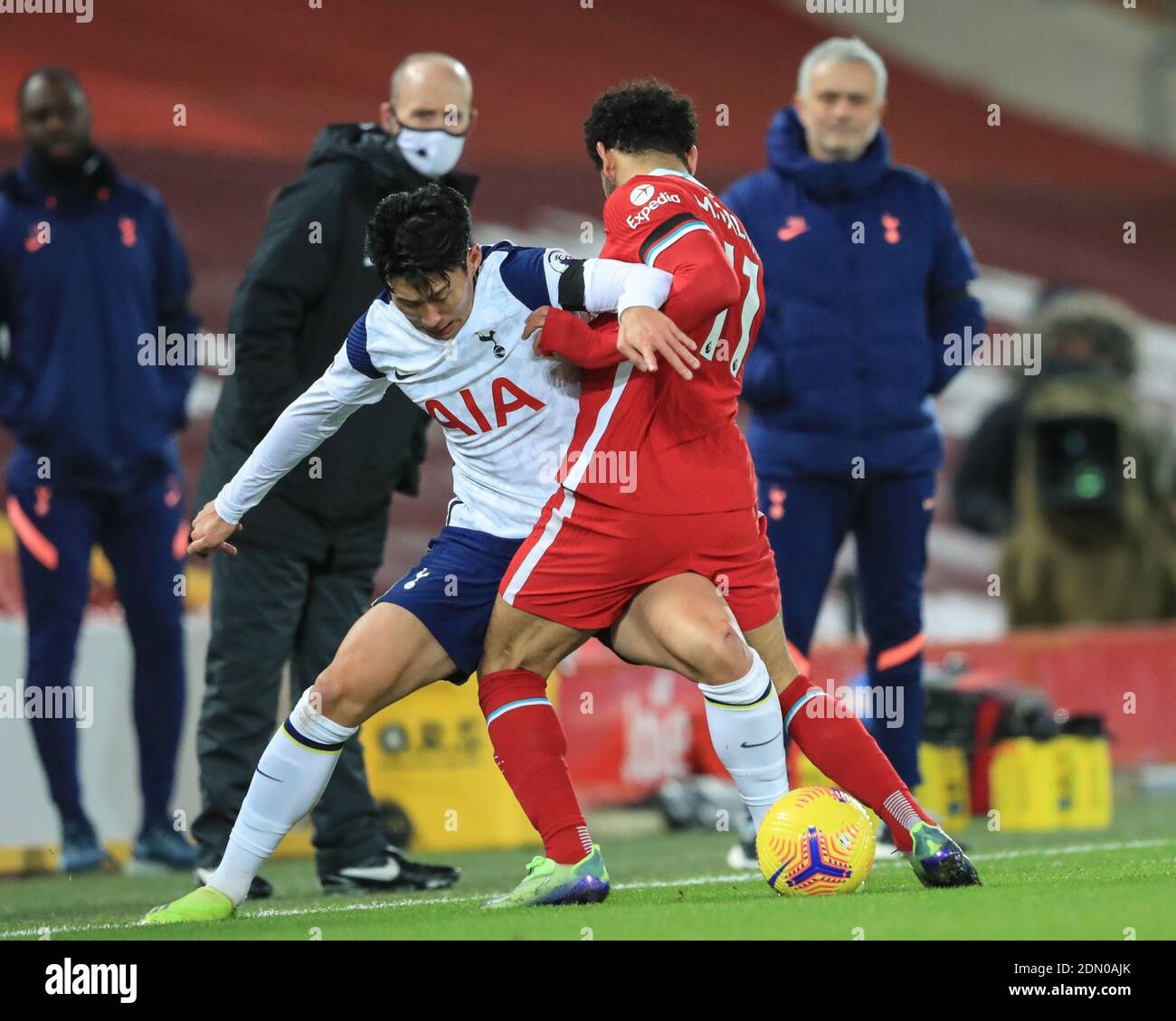 Mohamed Salah 11 Of Liverpool And Son Heung Min 7 Of Tottenham