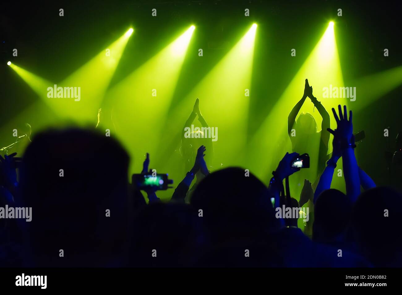 dancing audience at concert at nightclub Stock Photo - Alamy