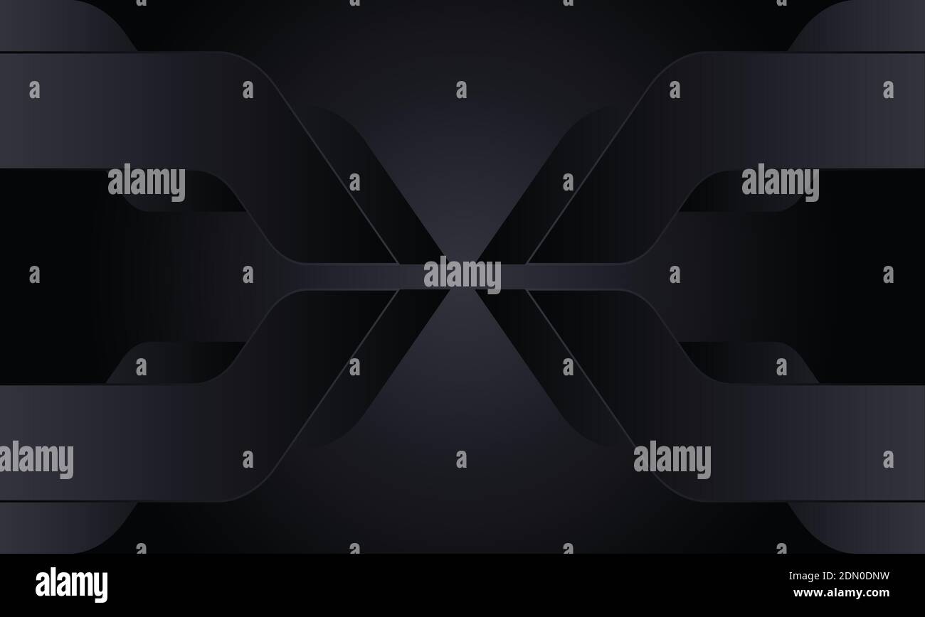 Black abstract background with geometric shapes Stock Vector Image ...