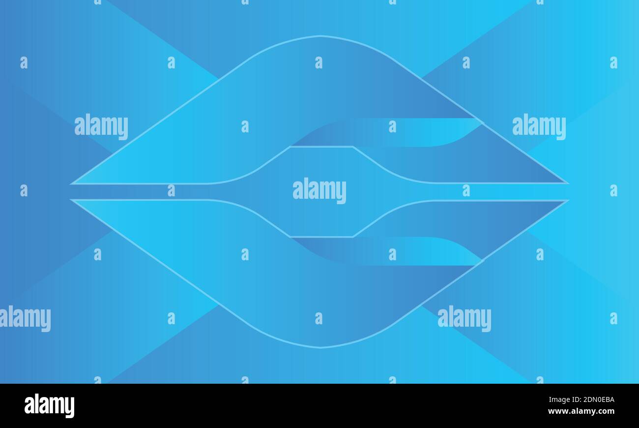 Blue gradient geometric shapes abstract background vector illustration ...