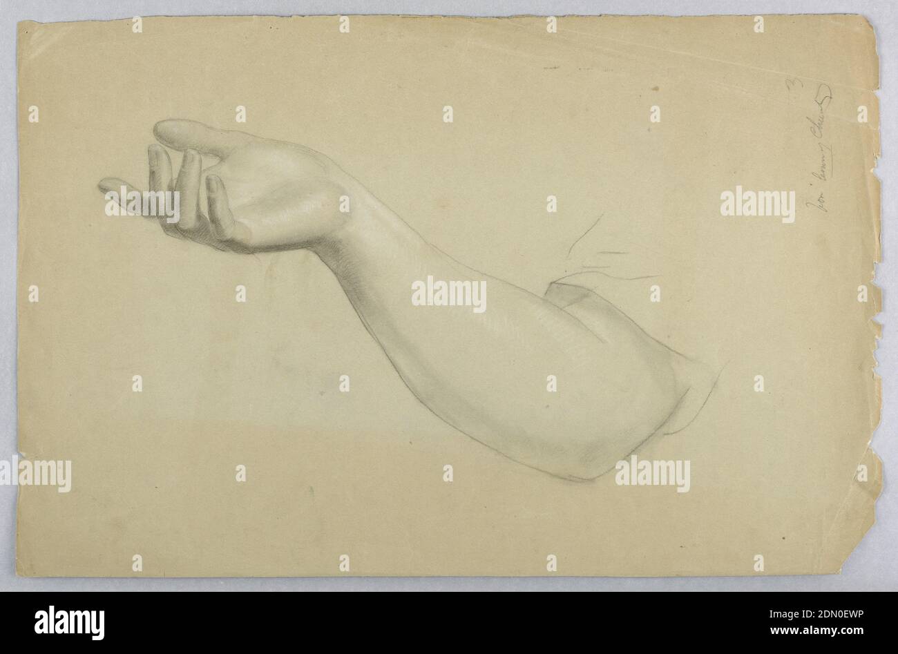 Study of Right Hand for 'Lesson of Charity', Daniel Huntington ...