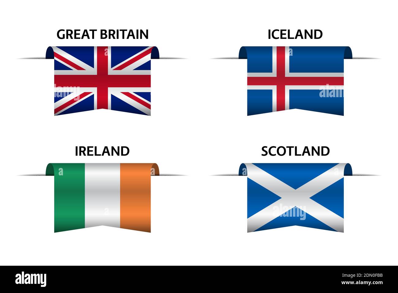 England, wales, ireland, scotland flags hi-res stock photography and ...