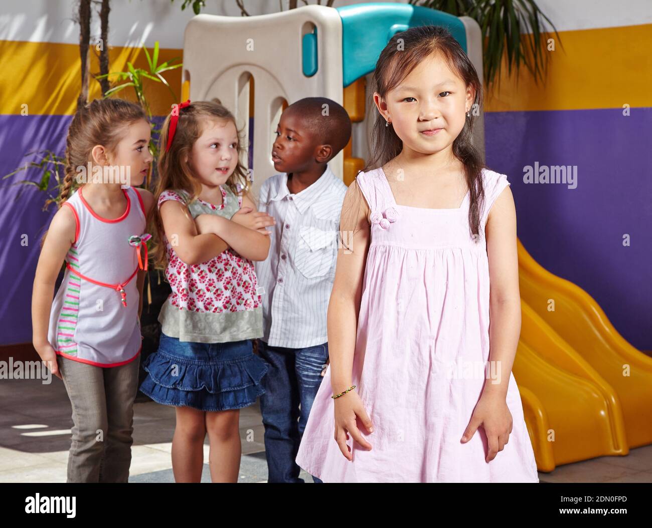 Kids school playground talking High Resolution Stock Photography and ...