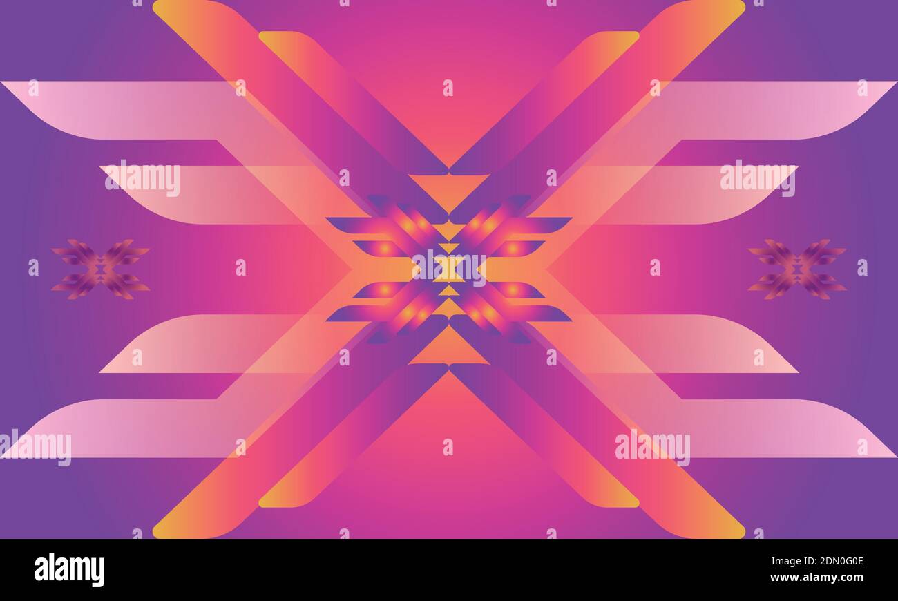 Purple gradient geometric shapes abstract background vector ...