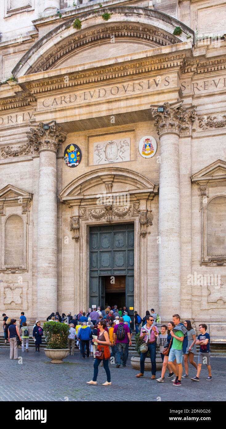 Sant'Ignazio Church, Piazza de Sant'Ignazio, Rome, Italy, Europe Stock ...