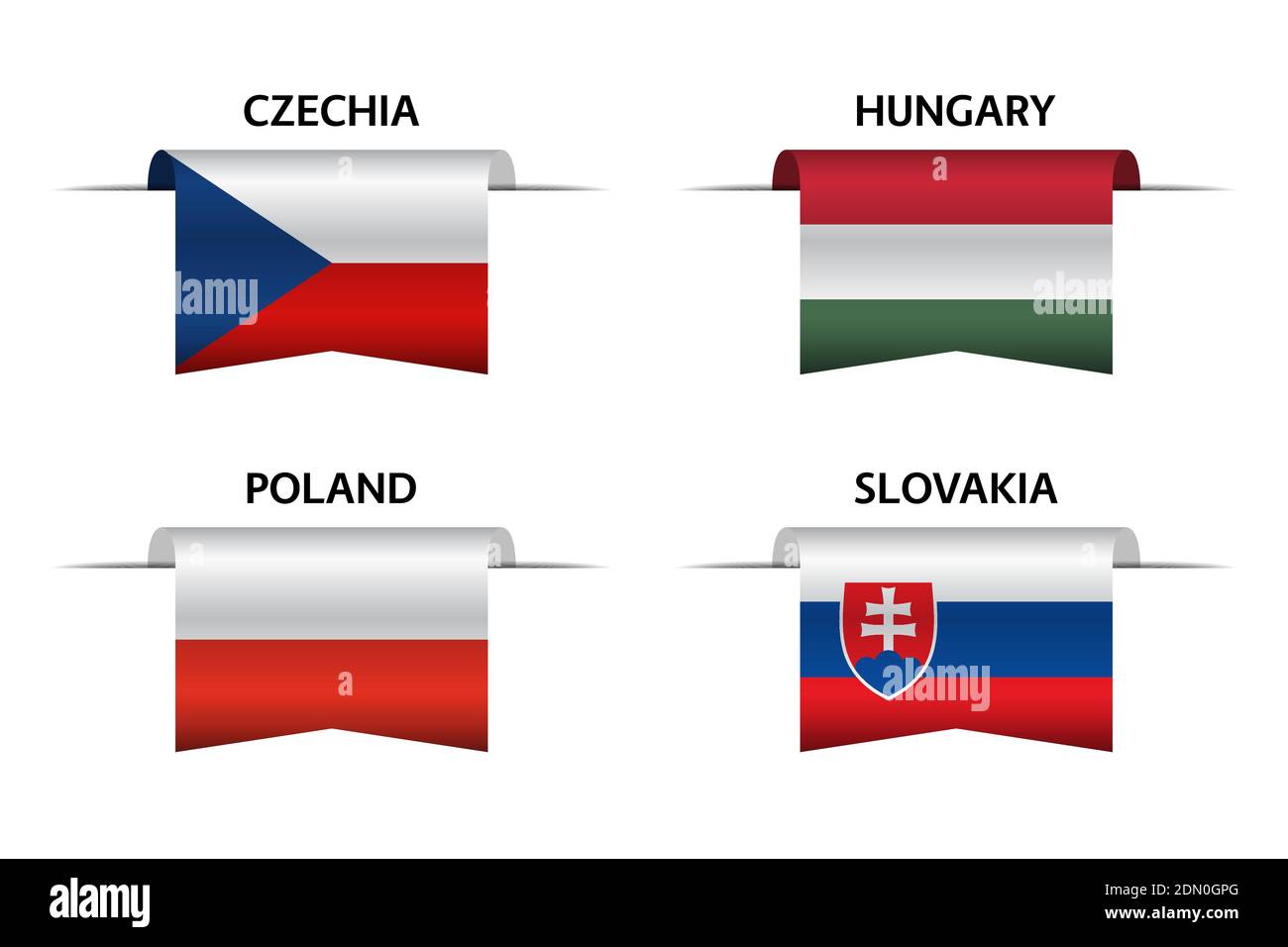Czech republic slovak republic national flags Stock Vector Images - Alamy