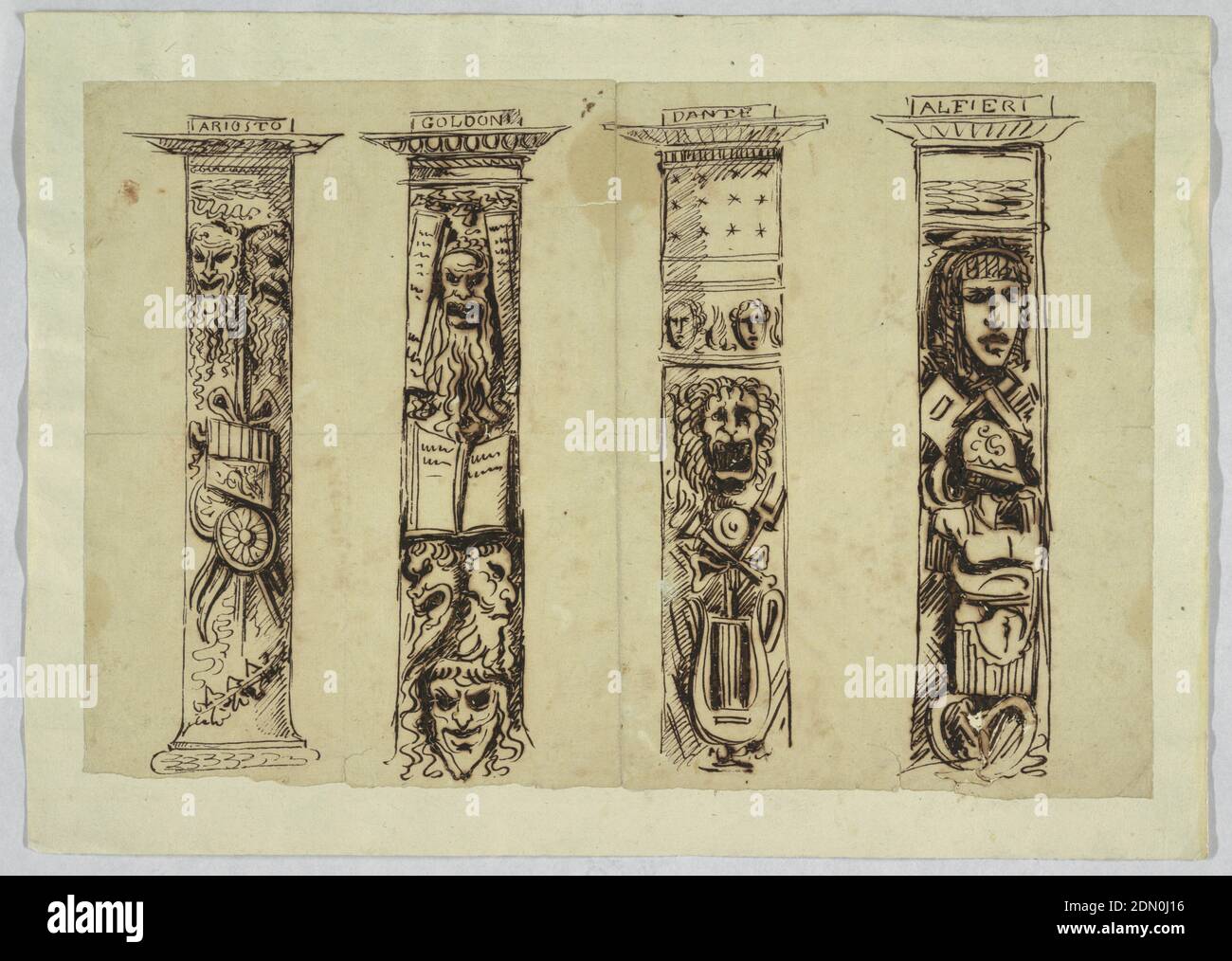 Italian renaissance columns hi-res stock photography and images - Alamy