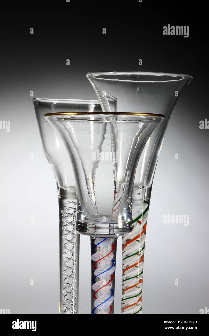 Designer glass collection Stock Photo - Alamy