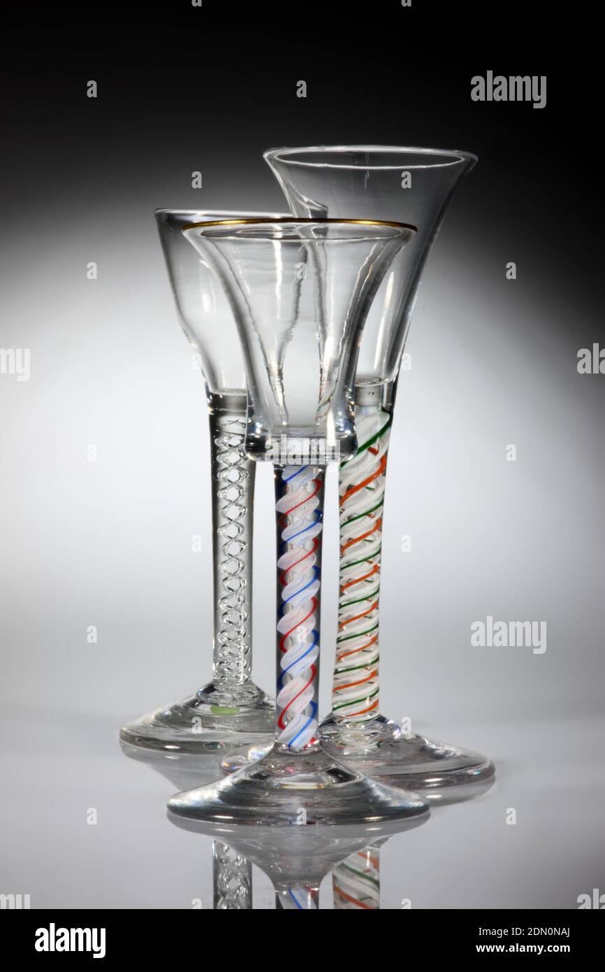 Designer glass collection Stock Photo - Alamy