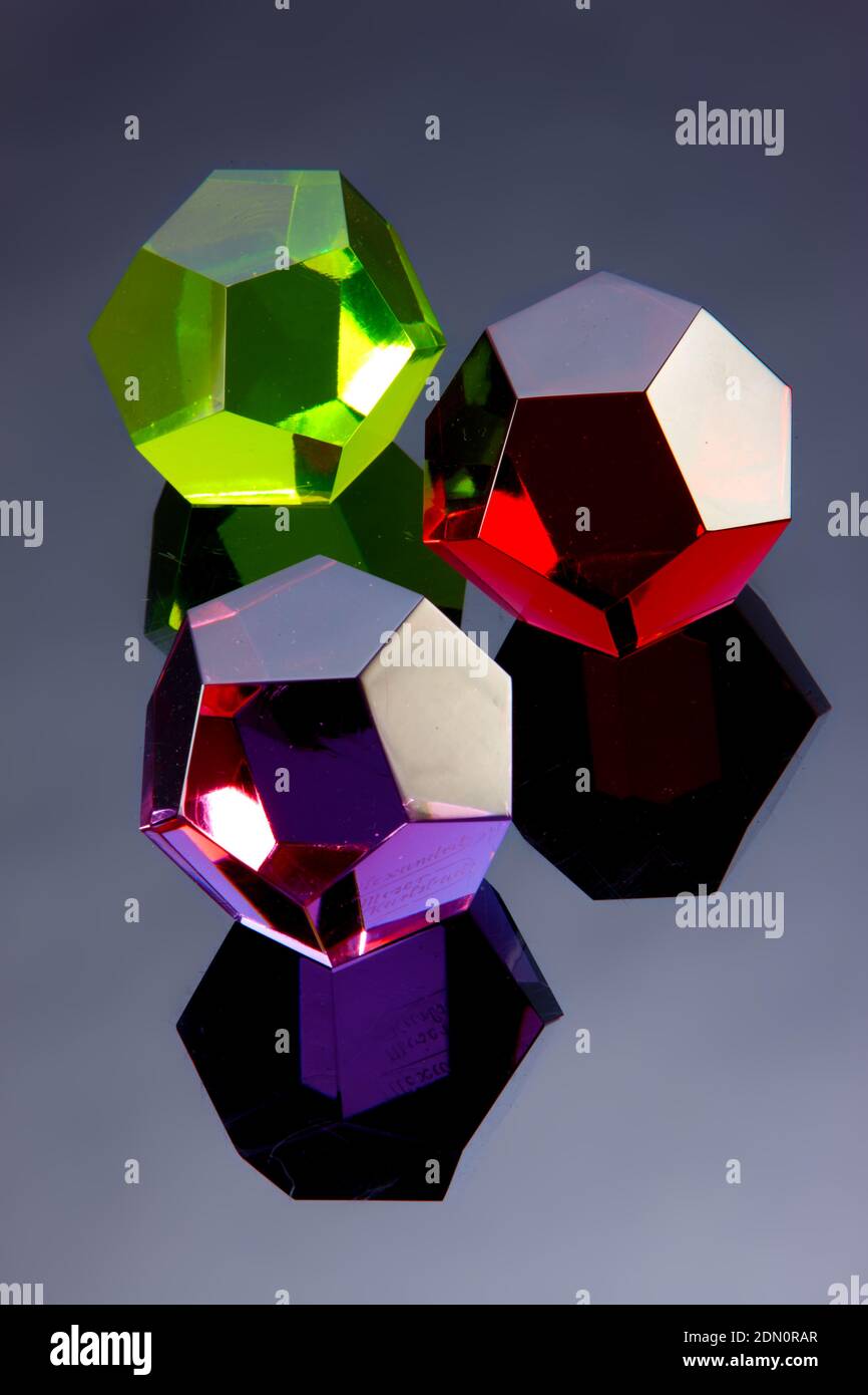 Designer glass collection Stock Photo - Alamy