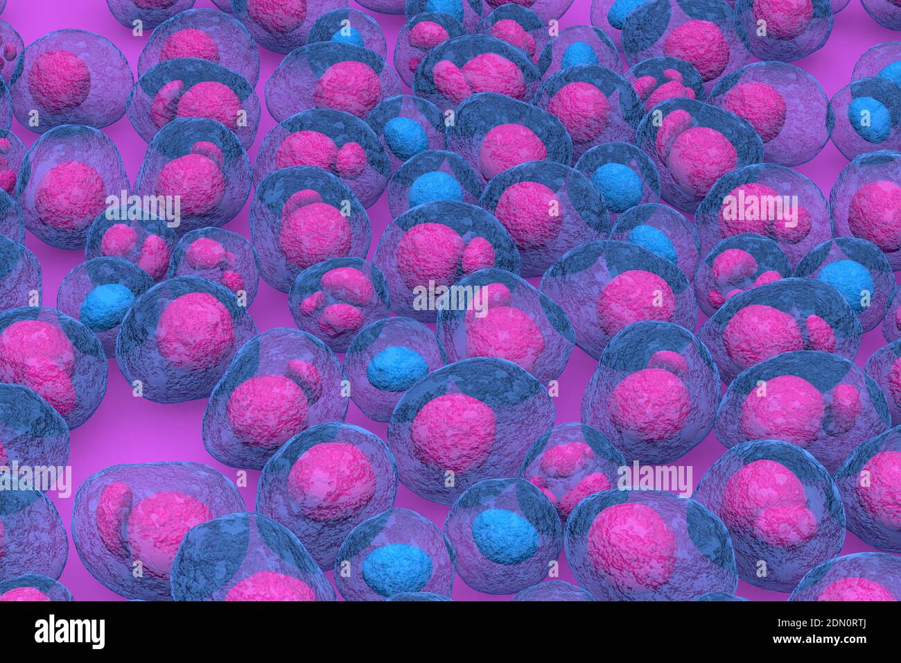 Myeloma multiplex leukemia cancer 3d color render illustration ...