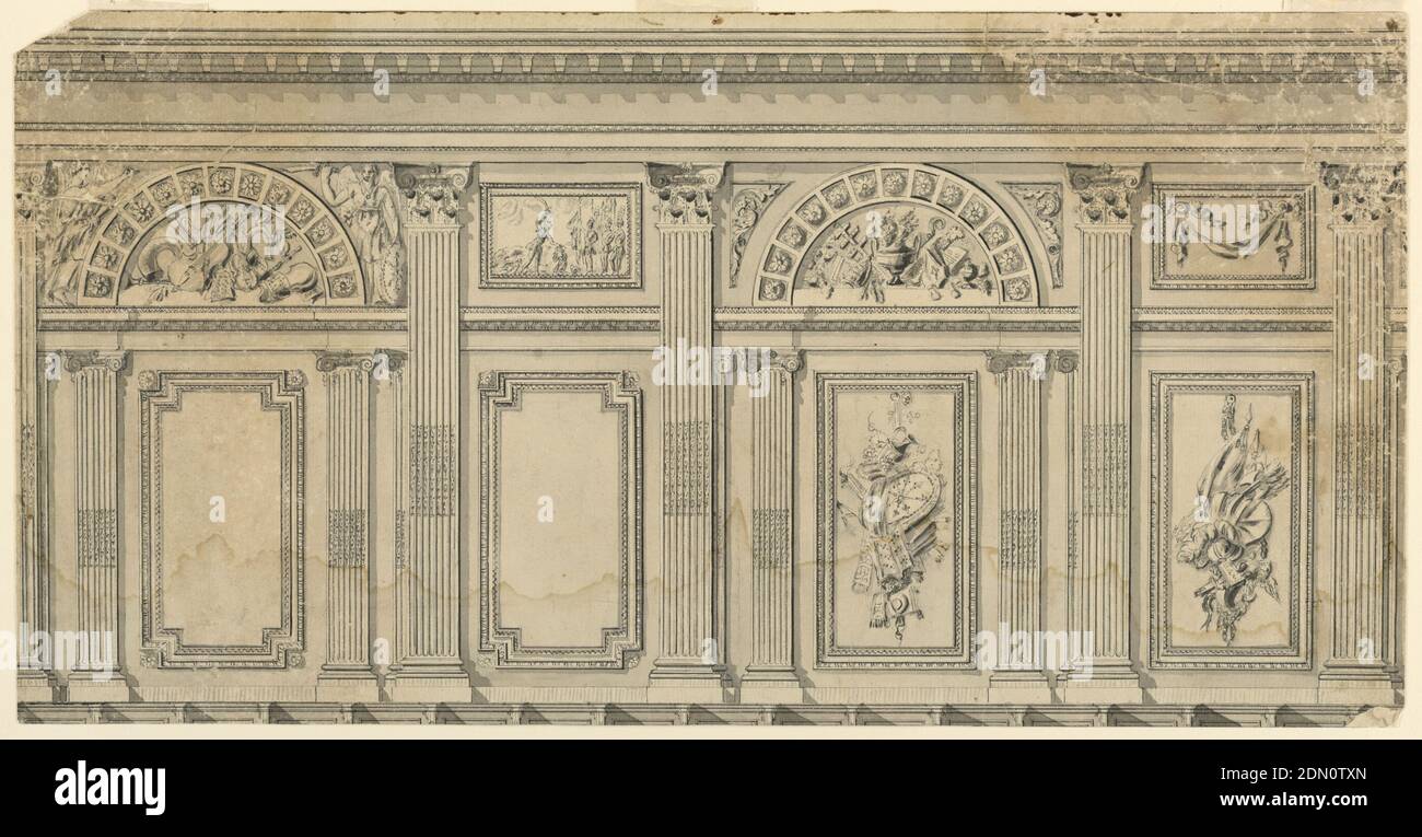 Design for a Church Choir, Pen and ink, inkwash, graphite on paper, The ...