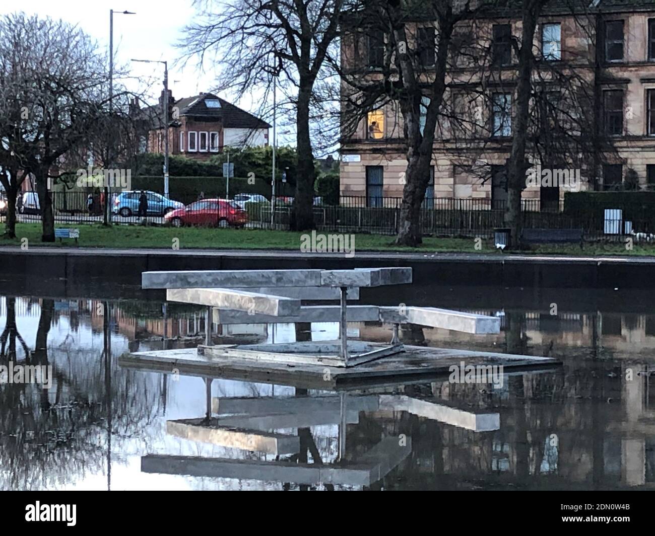 Kinetic art piece, Three Right Angles Horizontal by George Rickey which ...