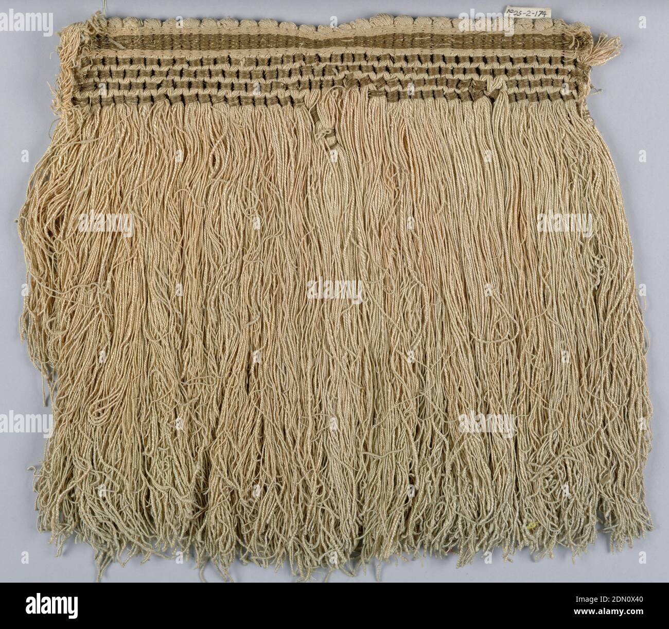 Fringe, Medium: silk, metallic thread (gold strips wound on a silk core ...