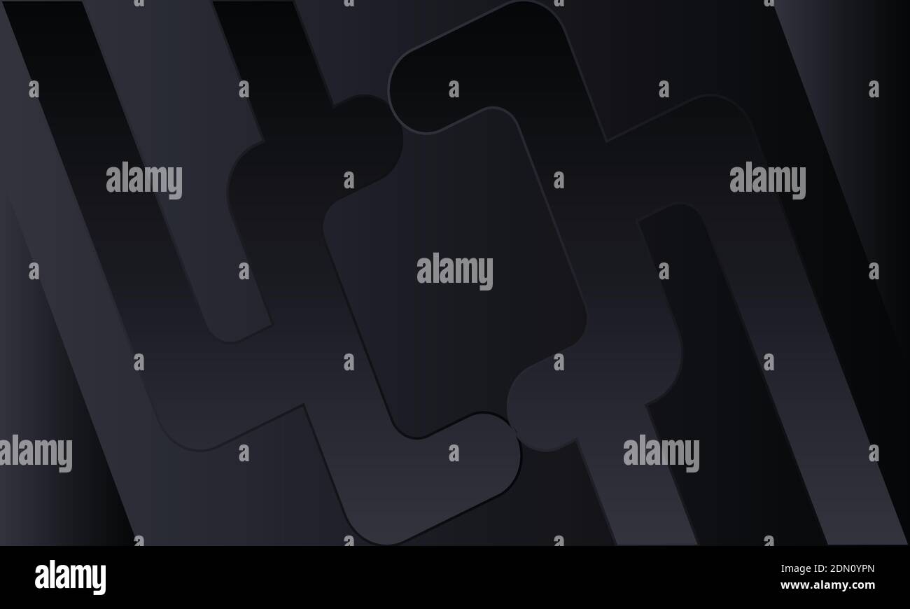 Black abstract background with geometric shapes Stock Vector Image ...