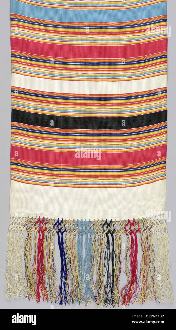 Sash, Medium: silk, Italy, 19th century, woven textiles, Sash Stock Photo - Alamy