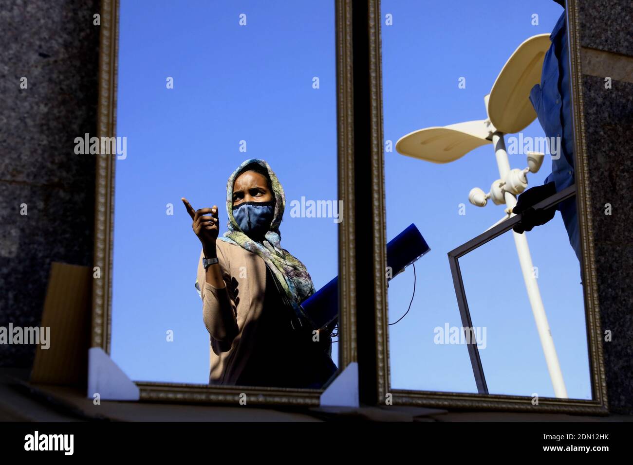 Khartoum. 17th Dec, 2020. Photo taken on Dec. 17, 2020 shows mirrors ...