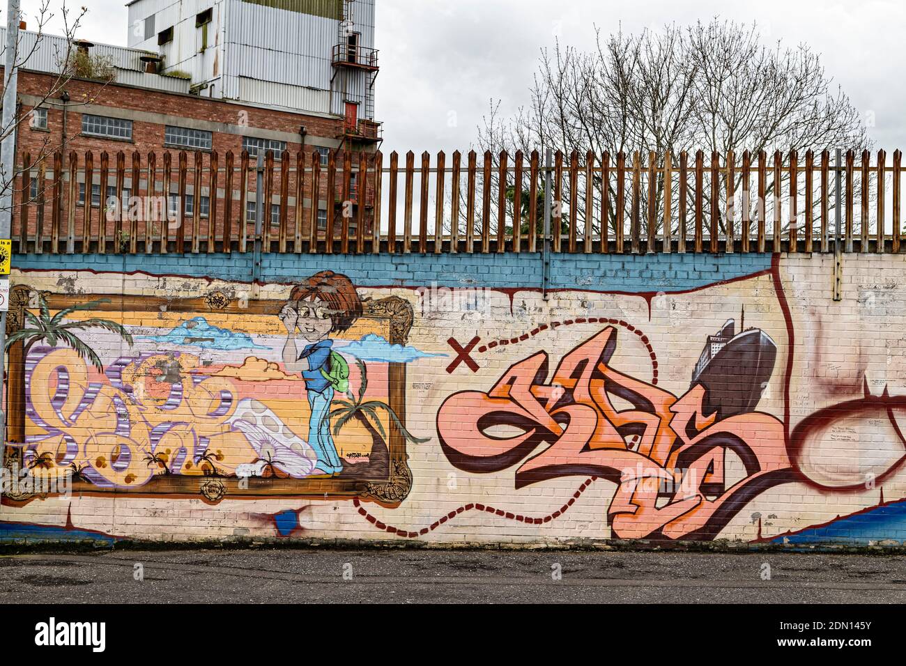 Belfast, Northern Ireland. 1st May, 2016. Graffiti and street art on ...