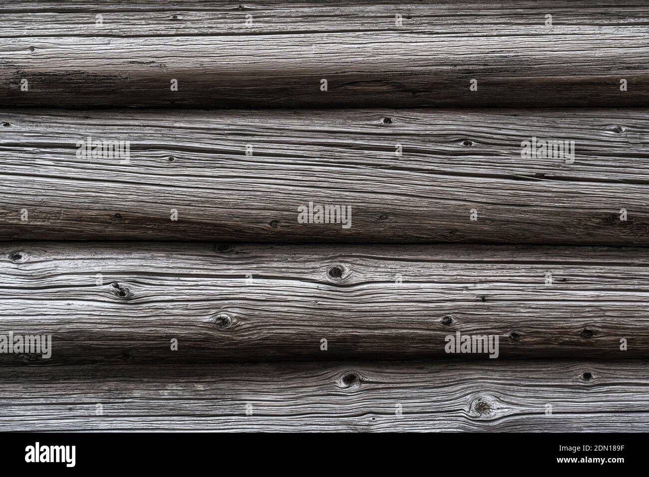 Rustic old wooden logs texture natural background. Dark wood background ...