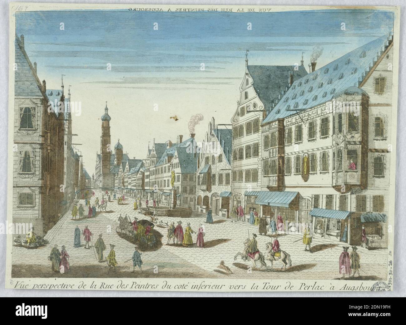 Peep-show, Vue Perspective de la Rue des Peintres du Cote Inferieur ...