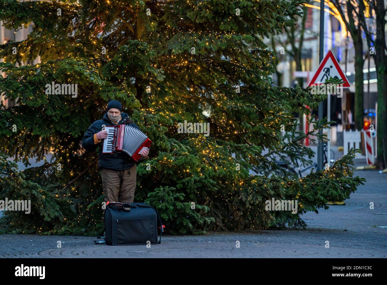 First day of the Christmas Lockdown in the Corona Crisis, empty ...